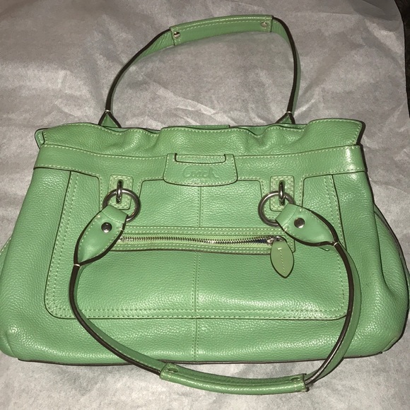 Coach | Bags | Authentic Green Coach Handbag | Poshmark